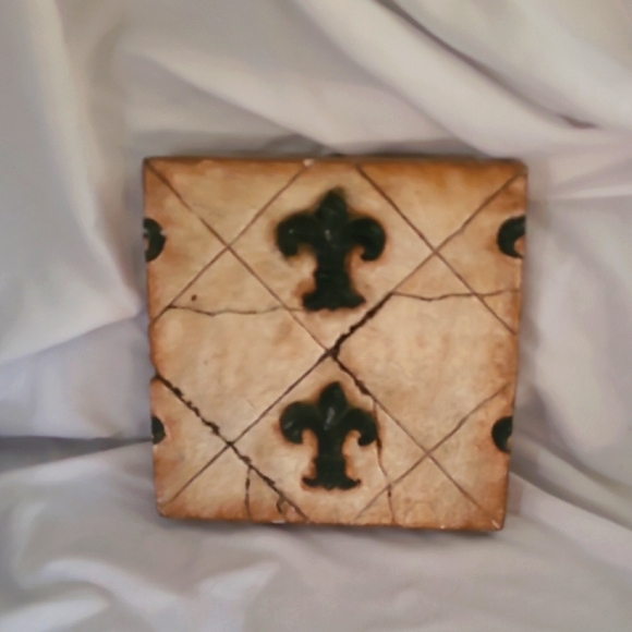Disenyo | Art | Disenyo 203 Collectible Tile Fluer De Lis | Poshmark